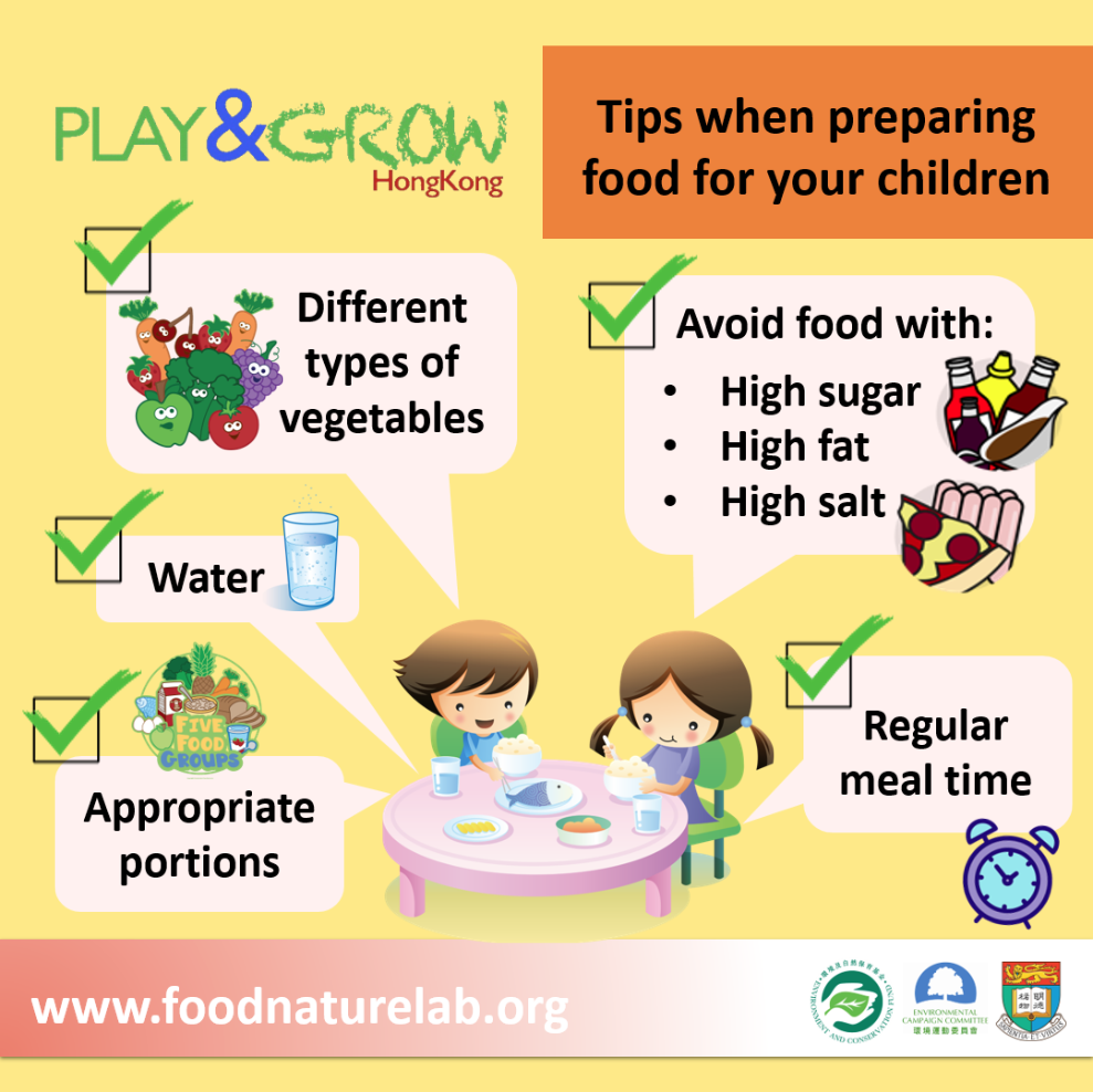 Tips when preparing food for your child – Food Nature Lab